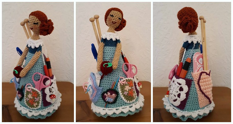 Weebee Sally Doll Hook Holder Crochet Free Pattern