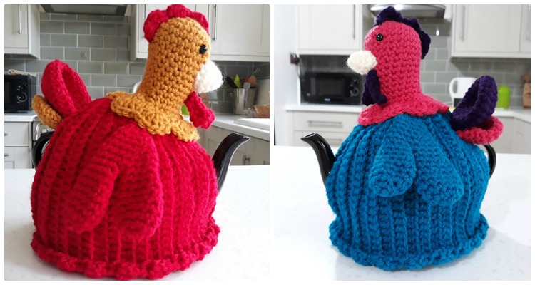Red Rooster Tea Cosy Crochet Free Pattern - Crochet & Knitting