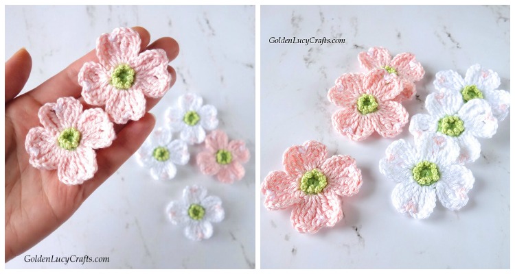 Dogwood Flower Crochet Free Pattern - Crochet & Knitting