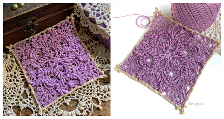 Eramyst Lace Square Crochet Free Pattern - Crochet & Knitting