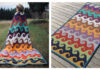 Aztec Mosaic Blanket Wrap Crochet Free Pattern - Crochet & Knitting