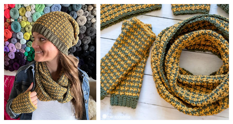 Feels Like Fall Cowl Hat Set Crochet Free Patterns - Crochet & Knitting